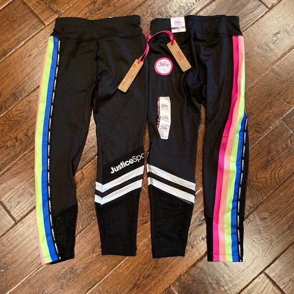 Justice | Bottoms | Girls 2 X Justice Jsport Rainbow Stripe Active ...
